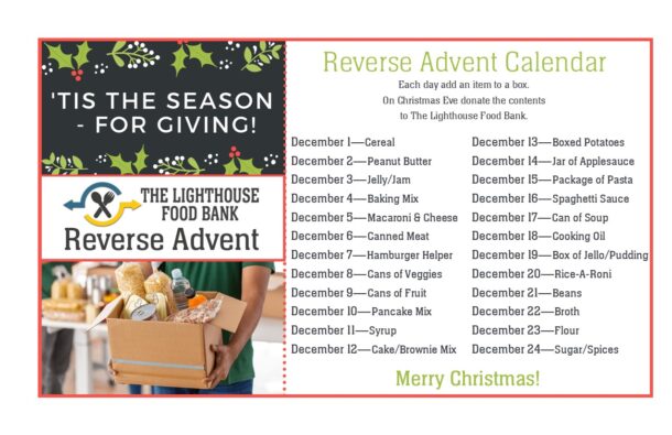 Food Bank Advent Calendar | The Lighthouse